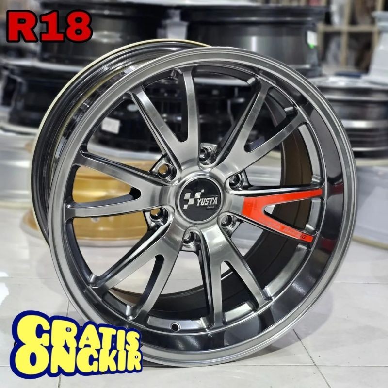 Jual velg racing mobil r18 V95 FLOW FORMING velg mobil ring 18 velg ...