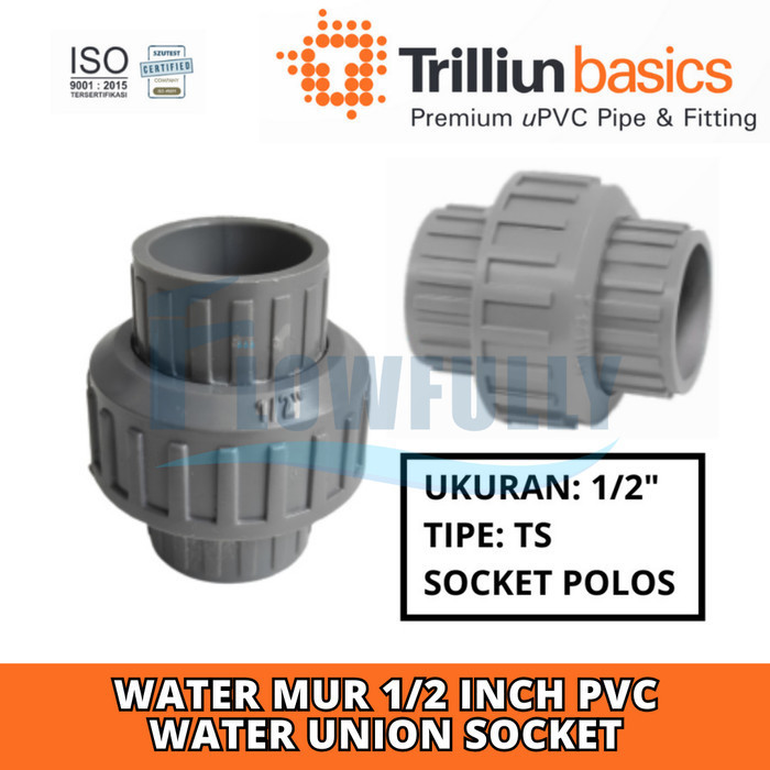 Jual WATERMUR TS 1/2 INCH TRILLIUN WATERMOOR AW UNION SOCKET 0.5" DIM ...