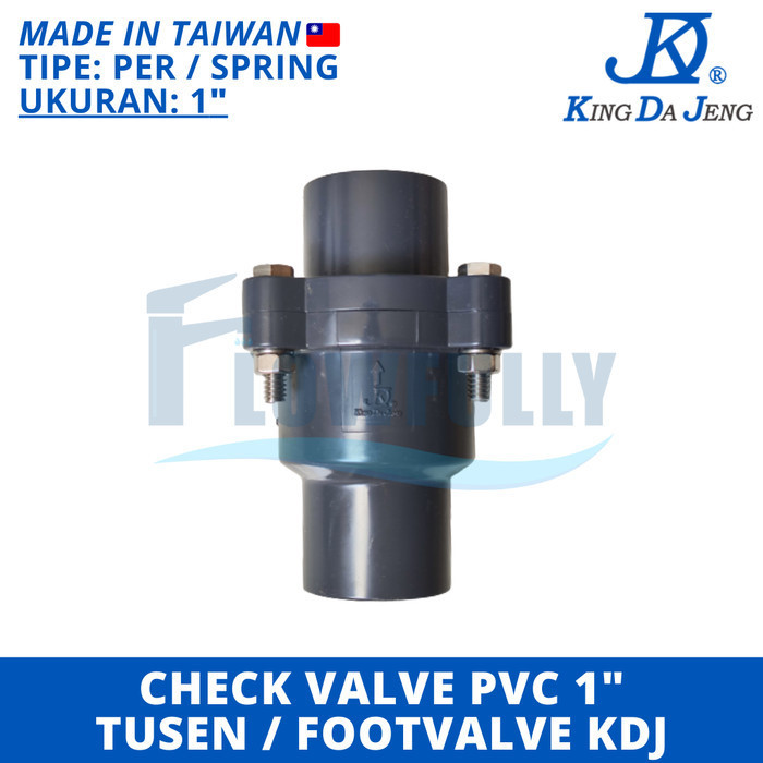 Jual SPRING CHECK VALVE KDJ 1 INCH PER KING DA JENG TABOK TUSEN FOOT ...