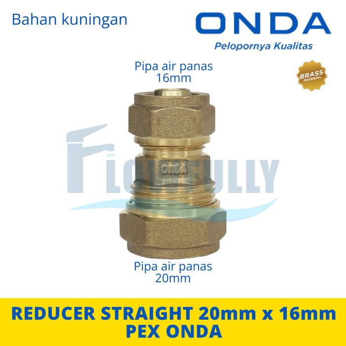 Jual REDUCING STRAIGHT SOCKET 20mm x 16mm AIR PANAS PEX ONDA | Shopee ...