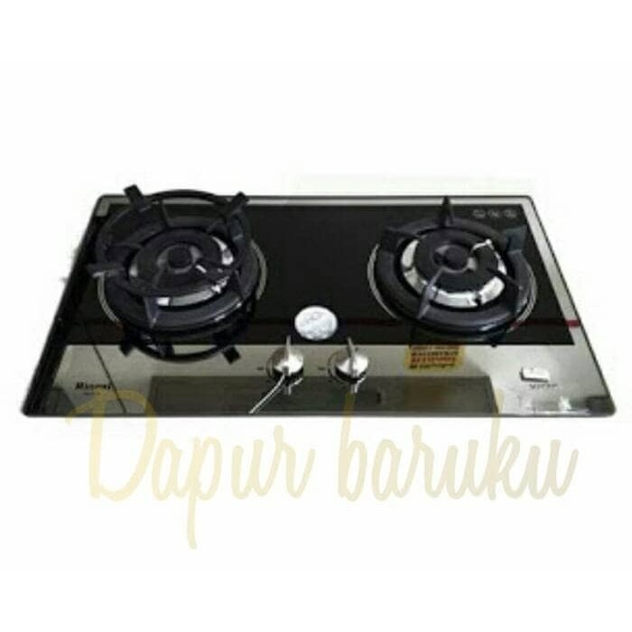 Jual Kompor Tanam Gas Rinnai RB 2GH C(MB) - MIRROR BLACK | Shopee Indonesia