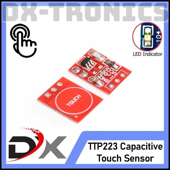 Jual TERMURAH TTP223 TOUCH SENSOR CAPASITIVE SAKLAR SENTUH KAPASITIF ...