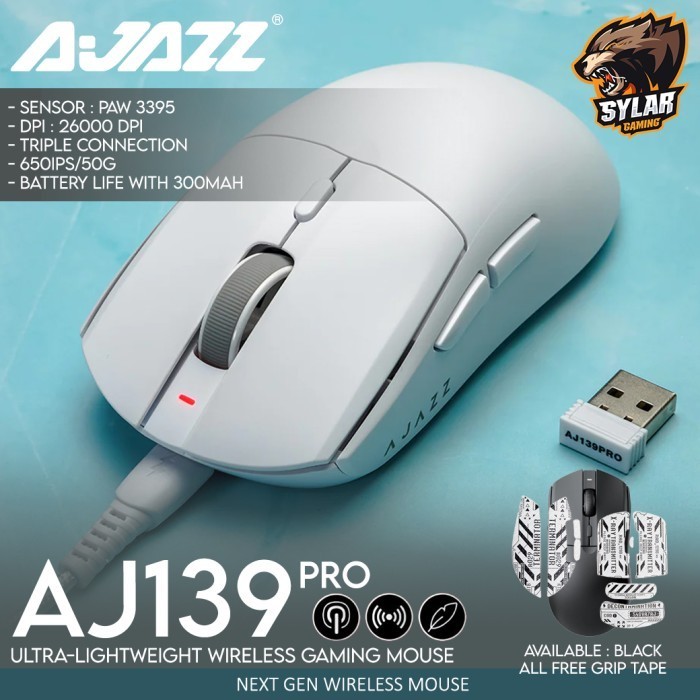 Jual Ajazz AJ139 Pro Ultra-Lightweight Wireless Gaming Mouse | Shopee ...
