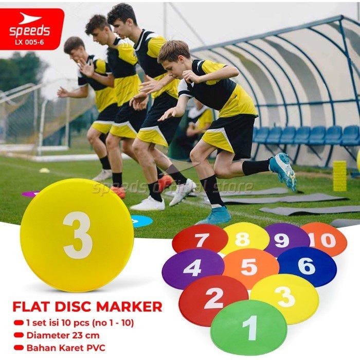 Jual SPEEDS Flat Disc Marker 1 set Penanda Sepak Bola Olahraga Futsal ...