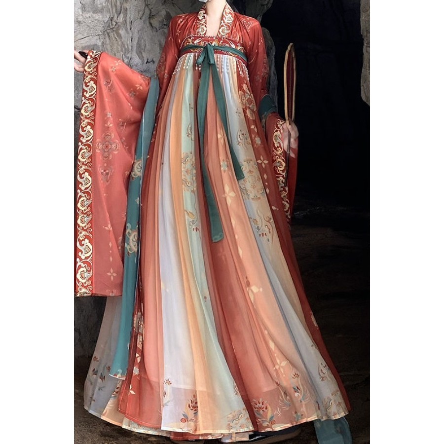 Jual Hanfu Dress Dada Wanita, Gaun Bordir Lengan Besar Ditingkatkan ...