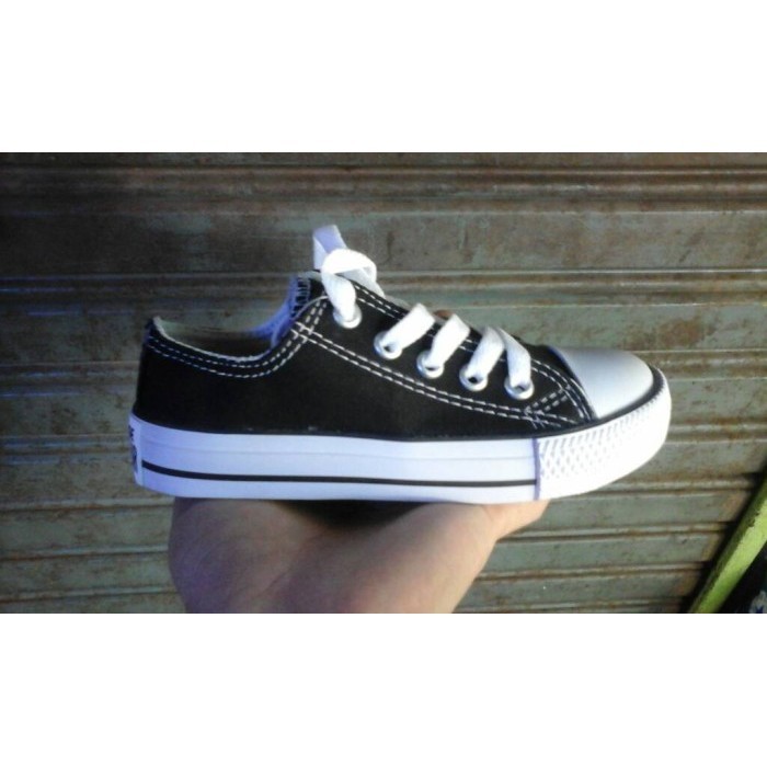 Jual sepatu converse anak kids hitam + box | Shopee Indonesia