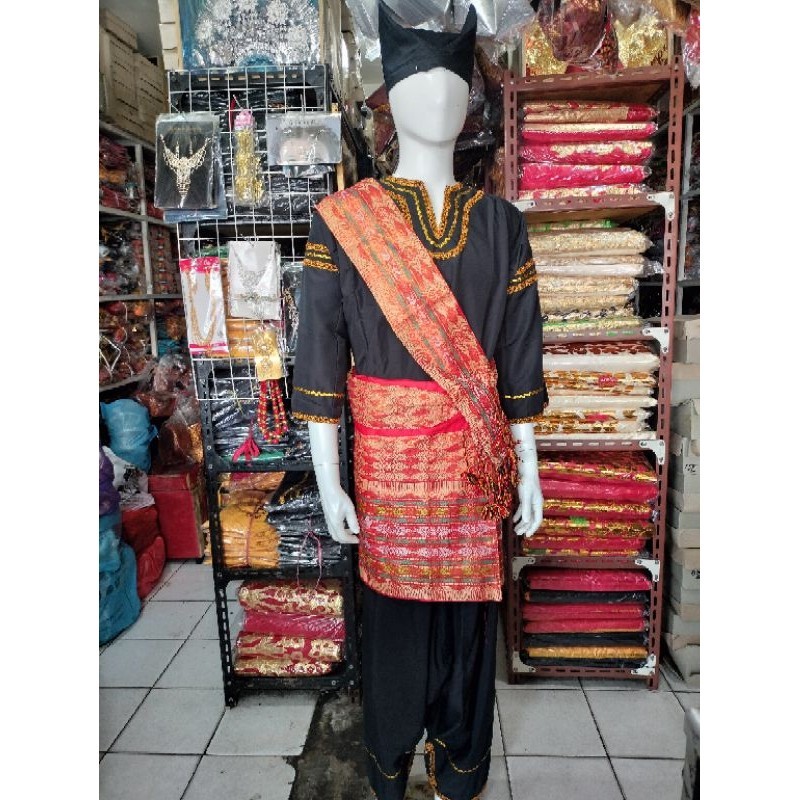 Jual BAJU TARI RANDAI LENGKAP SARUNG PINGGANG TOPI | Shopee Indonesia