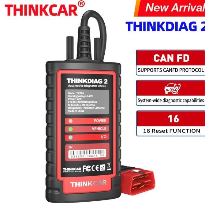 Jual Thinkdiag 2 Obd2 Canfd Scanner Mobil Diagnostic Code Reader Tool ...