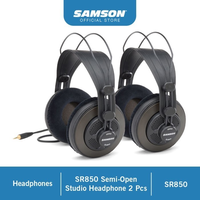 Jual Samson SR850 Semi-Open Studio Headphone 2 Pcs | Shopee Indonesia
