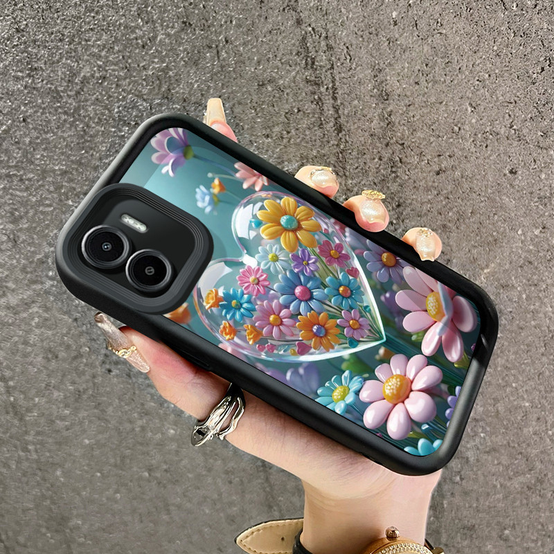 Jual Casing Hp Xiaomi Redmi A1 Redmi A2 Case pola cinta dan bunga ...
