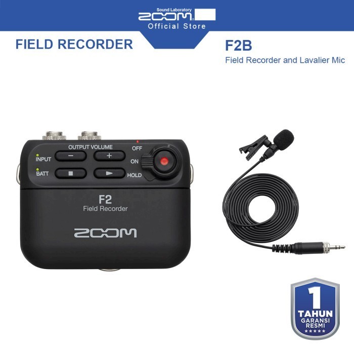 Jual Zoom F2 Field Recorder and Lavalier Mic | Shopee Indonesia
