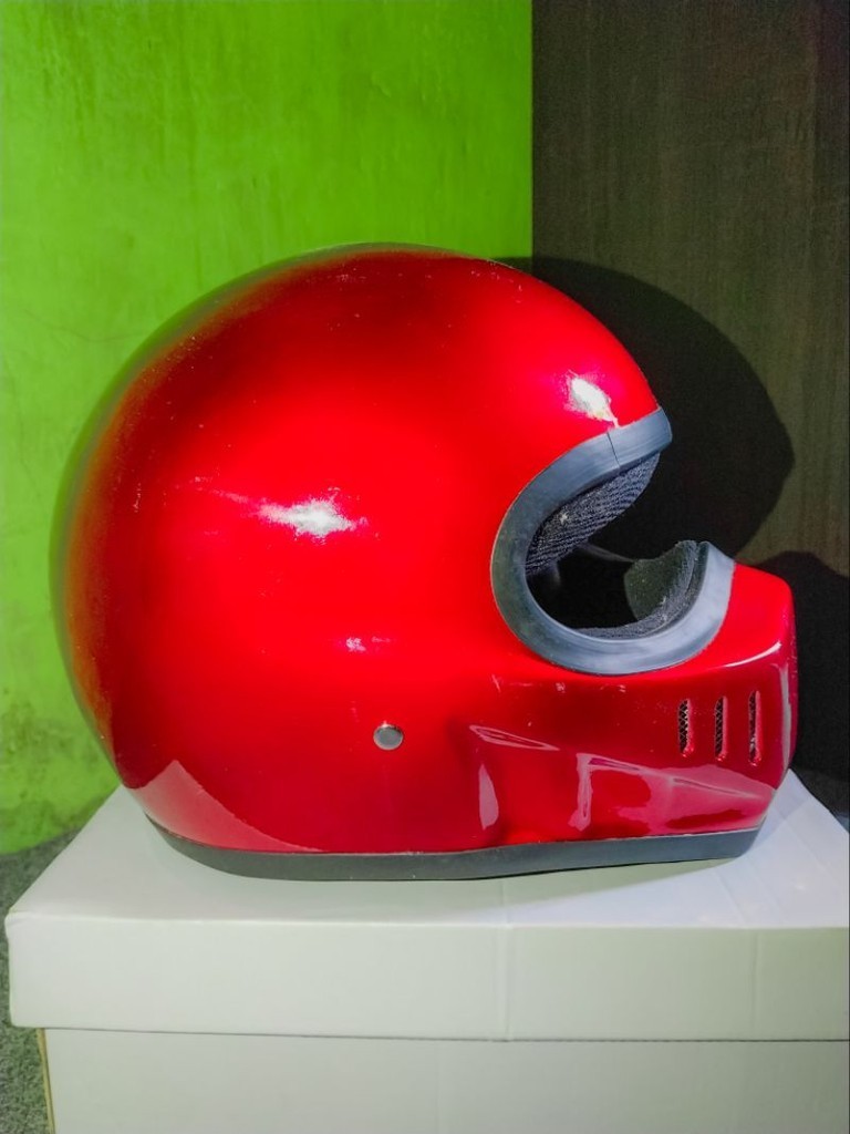 Jual Helm custom simpson M30 Retro Classic Bobber Fullface | Shopee ...
