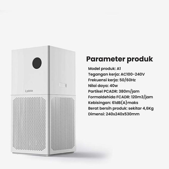 Jual Lydsto Super Hepa Filter Air Purifier A1 Low Watt Negative ...