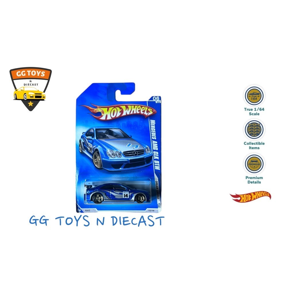 Jual Hotwheels Hot Wheels HW Bluecard Mercedes AMG CLK DTM Biru Rare ...