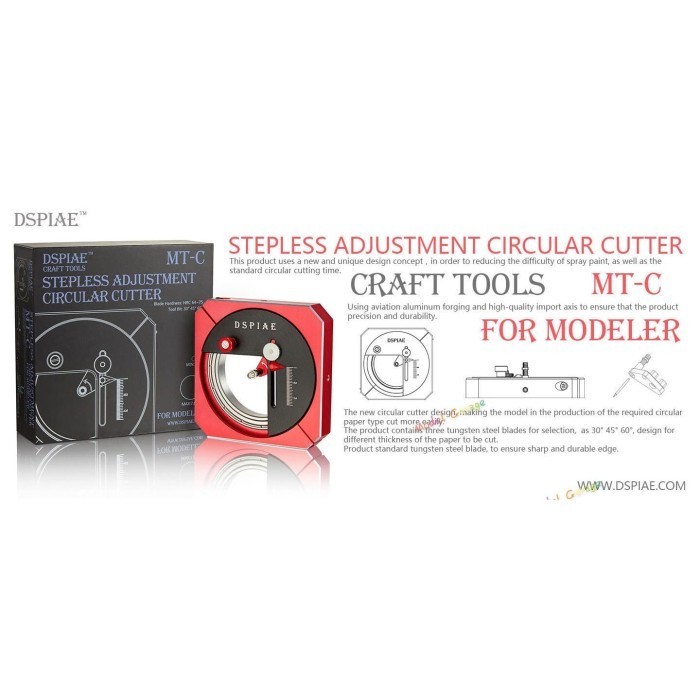 Jual DSPIAE Stepless Circular Cutter Model Kit Gundam Tamiya | Shopee ...