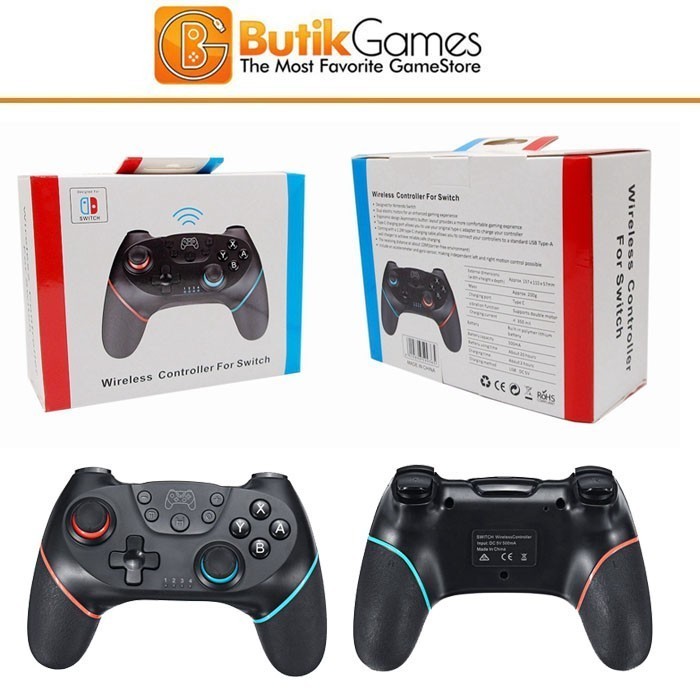 Jual Stick Gamepad Procon Pro Controller Wireless Nintendo Switch N Sl ...