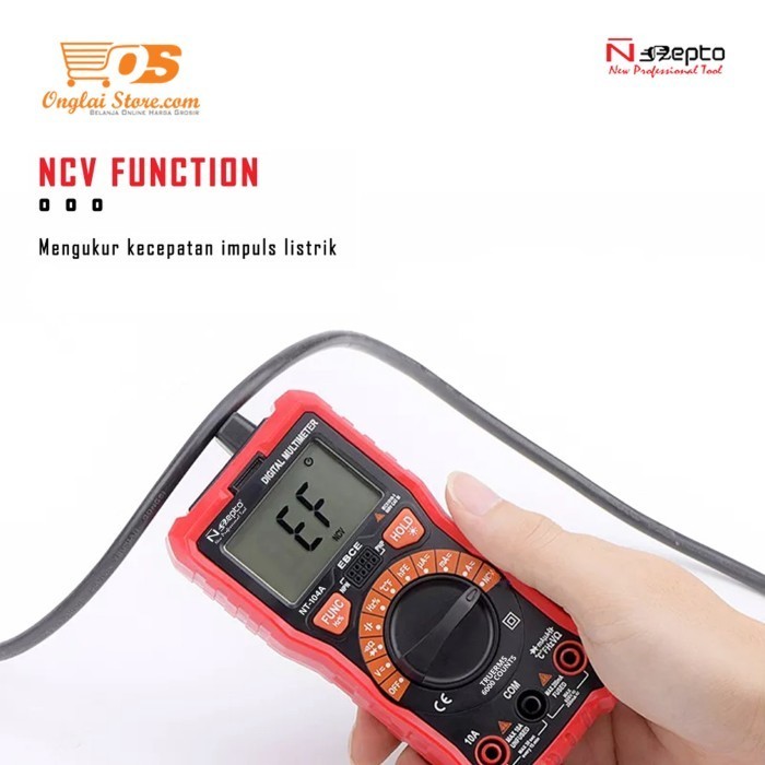 Jual Multitester Digital Nepto Nt-104A Avometer Led Ncv Multimeter ...