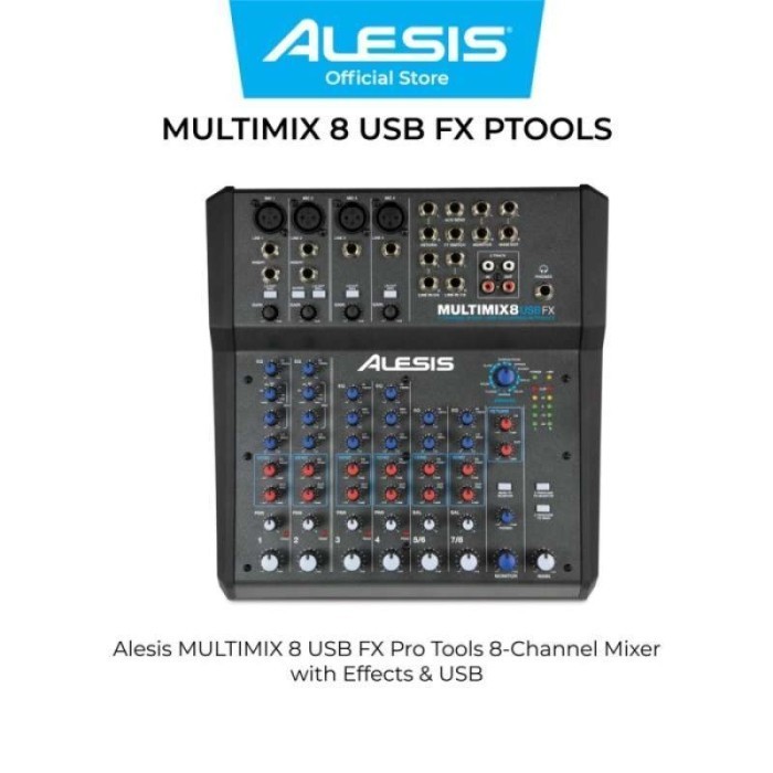 Jual Alesis MULTIMIX 8 USB FX Pro Tools 8 Channel Mixer with Effects & USB | Shopee Indonesia