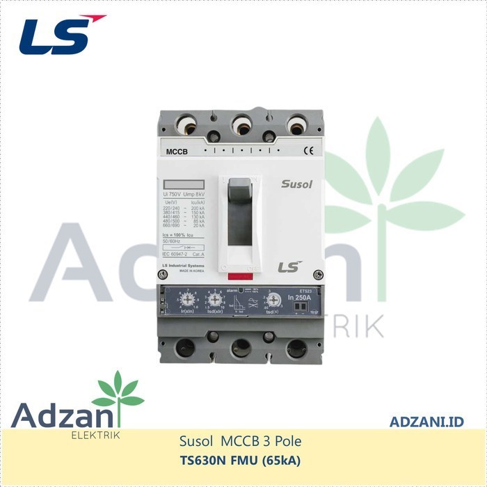 Jual MCCB 3P 630A 65KA TS630N FMU LS SUSOL LSIS MURAH BEST QUALITY | Shopee Indonesia