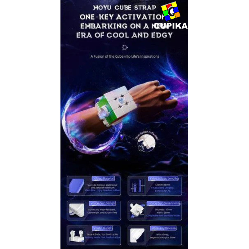 Jual Rubik 3X3 Moyu Super Weilong 3X3 Erless Jam Cube | Shopee Indonesia