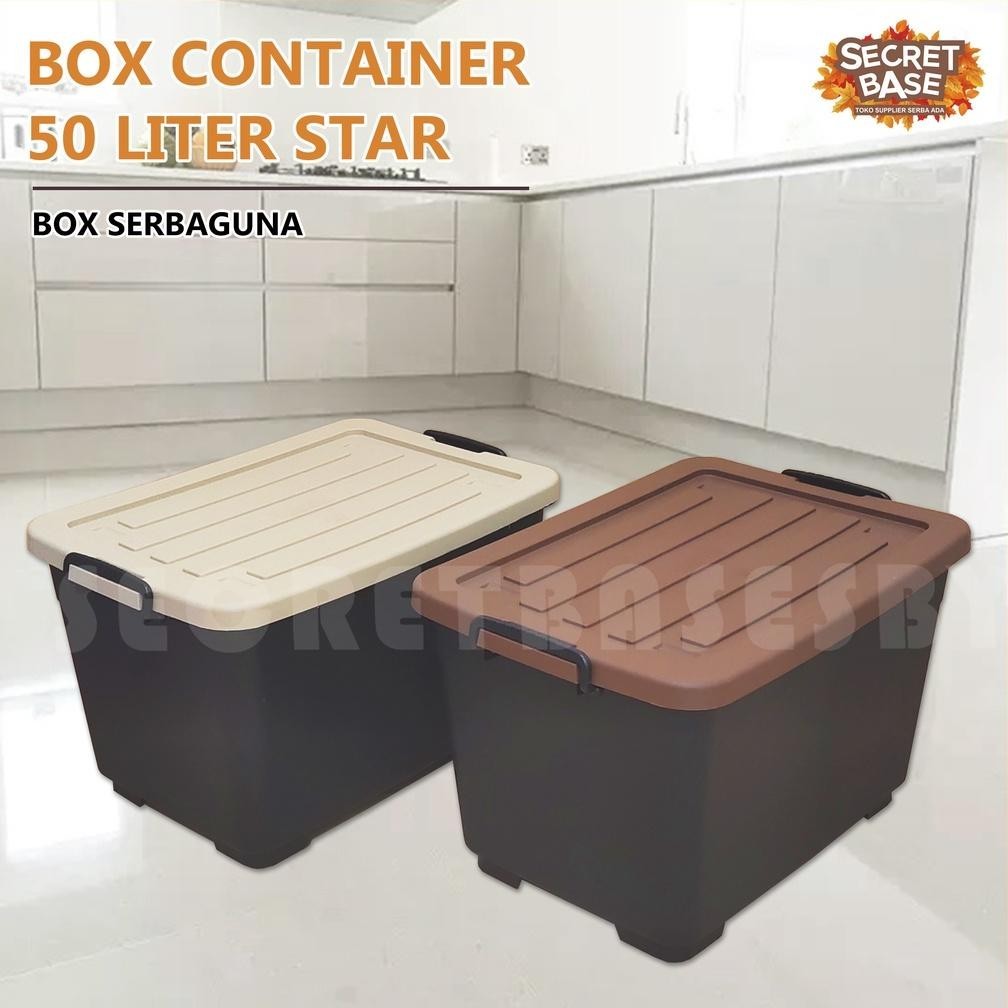 Jual BOX STAR 50 LITER + RODA - Kontainer Box Plastik / Container Box ...