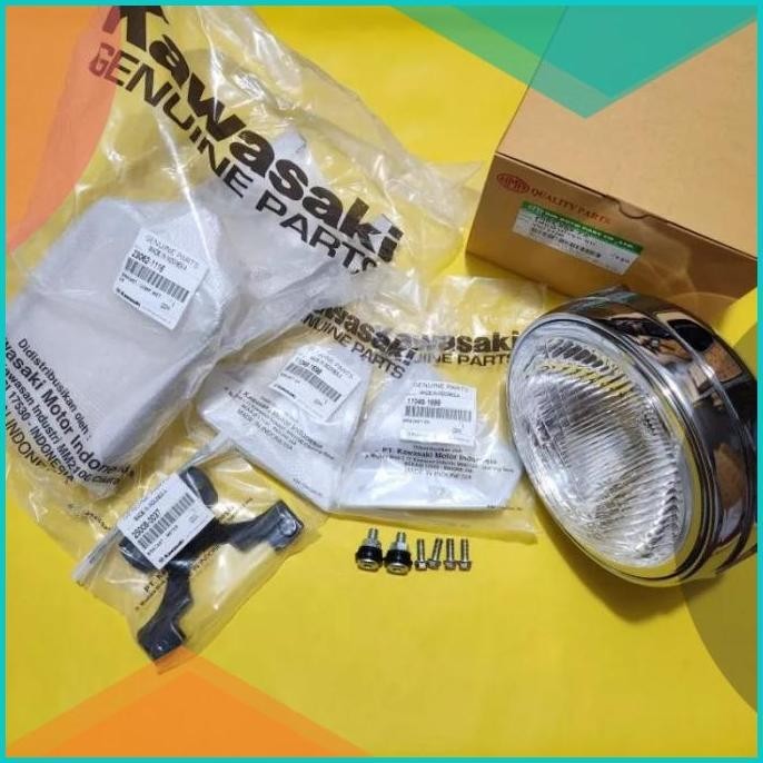 Jual Reflektor Lampu Bulat Ninja SS HMA Thai plus Bracket Original ...