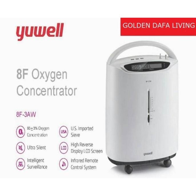 Jual Yuwell 8F-3AW Oxygen Concentrator Homecare Mesin Generator Oksigen ...