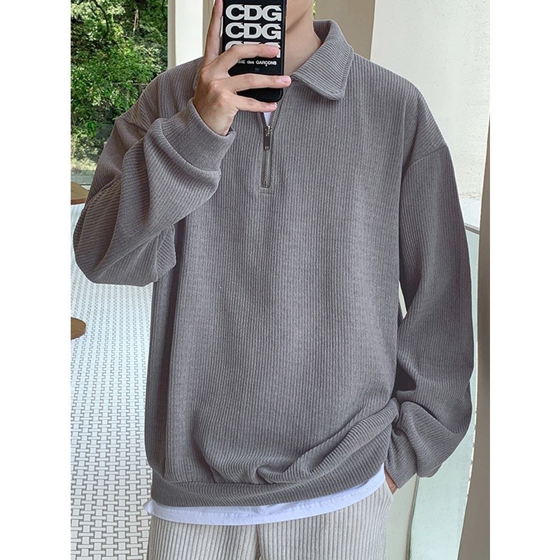 Jual COD Mantel musim semi, kemeja polo pria modis dan kasual, keren ...