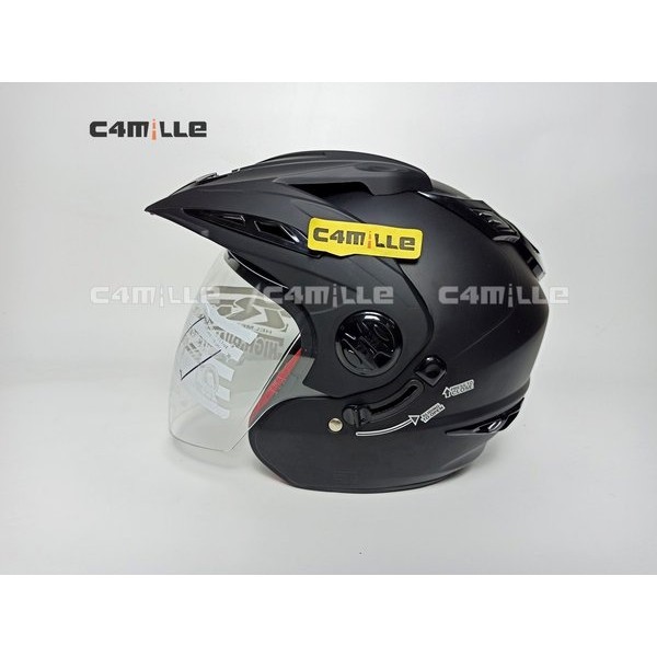 Jual Helm RN Double visor Black Dop model gm new imprezza | Shopee ...