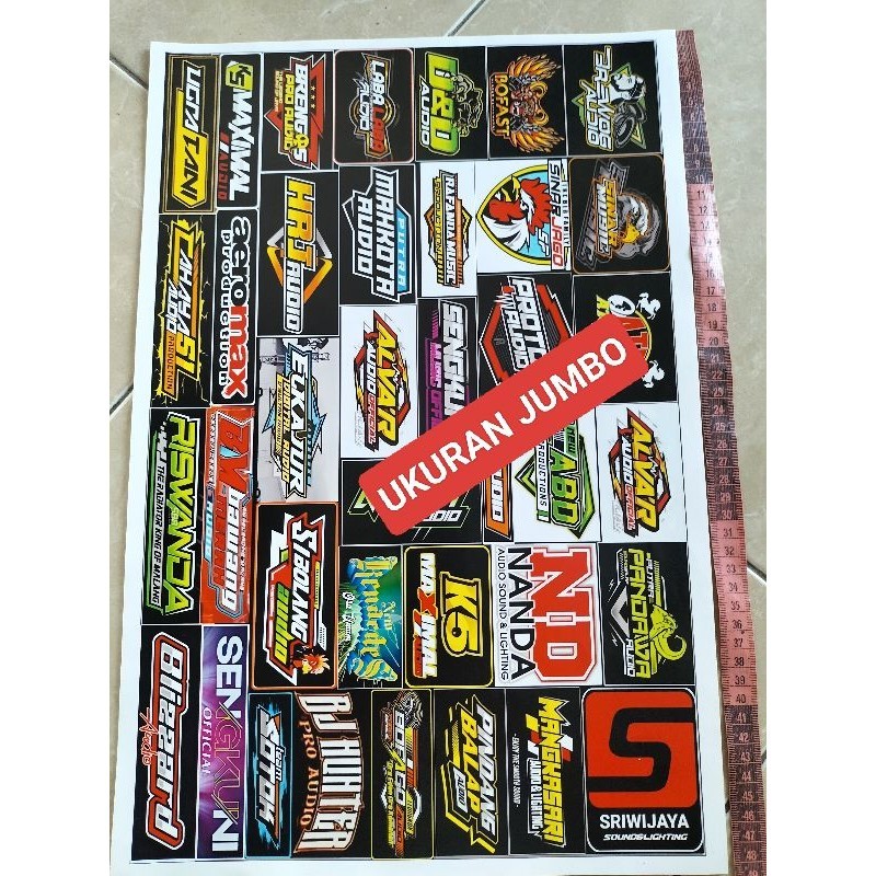 Jual Stiker Sound | Stiker 1 Lembar | Stiker Pack Ukuran 31cmx47cm ...