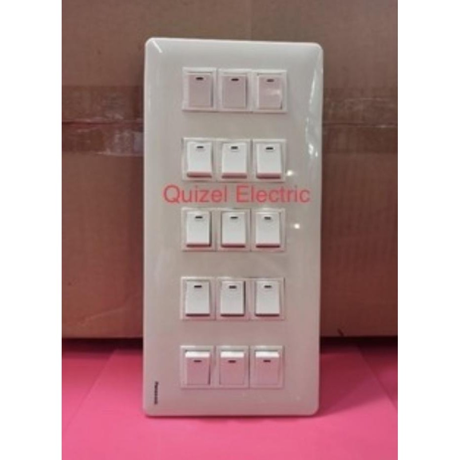 Jual Saklar Grid Switch 15 Gang 15 Mata Panasonic + Inbodus Besi ...