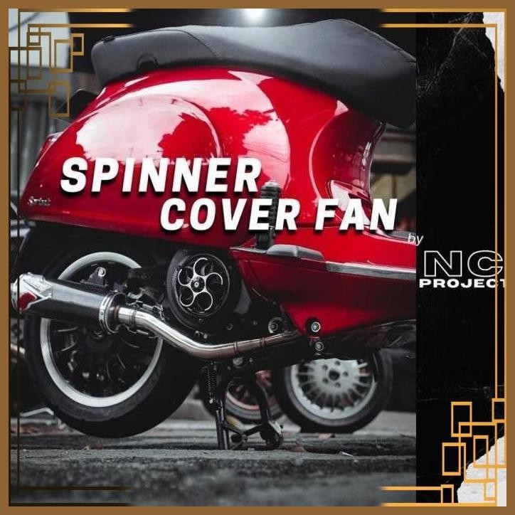 Jual [VCP] COVER FAN SPINNER CNC RED V1 VESPA SPRINT PRIMAVERA LX S LXV ...