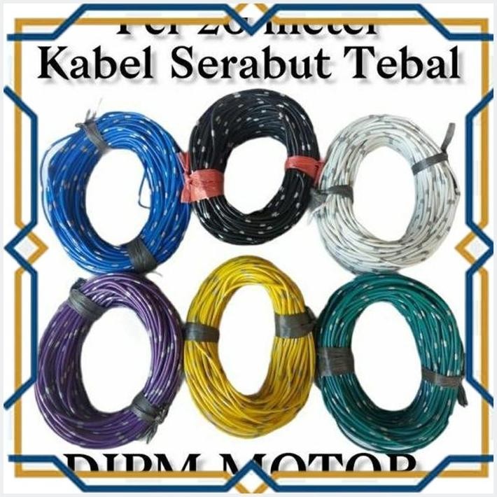 Jual [SYA] KABEL BODY BINTIK KABEL SOKET MOTOR MOBIL 20 METER MODEL ...