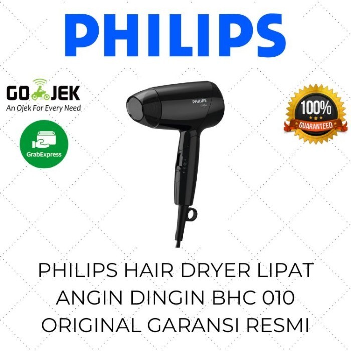 Jual BARU!! PHILIPS HAIR DRYER LIPAT MINI BHC 010 PENGERING RAMBUT KECIL LOW WATT | Shopee Indonesia