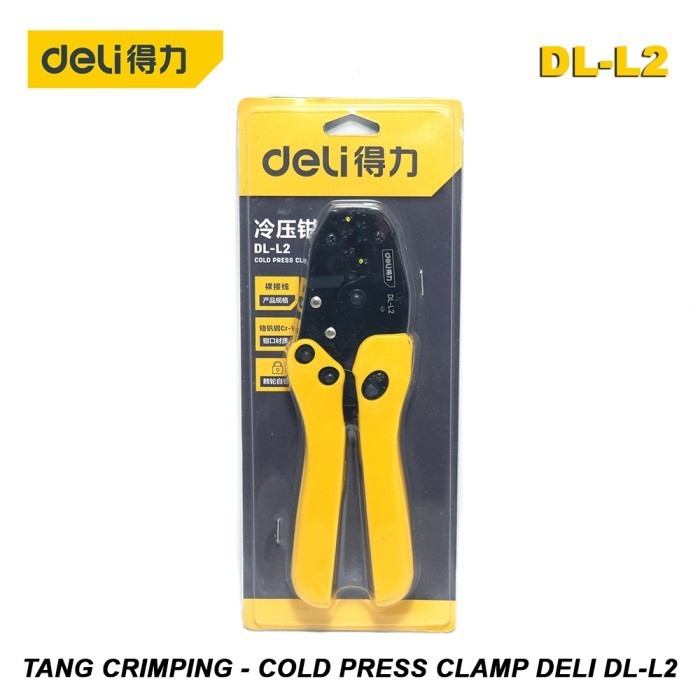 Jual TANG CRIMPING - COLD PRESS CLAMP DELI DL-L2 | Shopee Indonesia