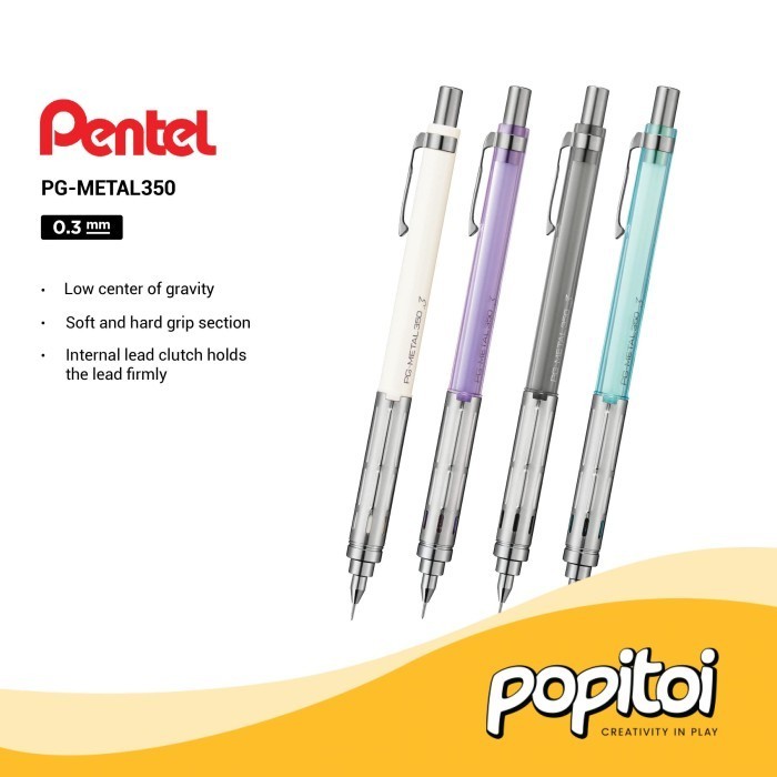 Jual Pentel Pg Metal 350 Captures Limited Mechanical Pencil 0.5 0.3 Mm ...