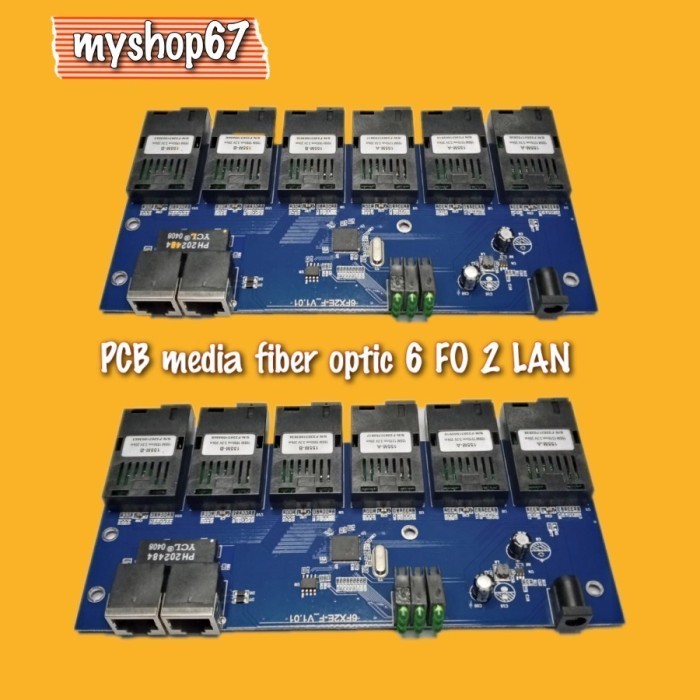 Jual PCB Media er 6 FO 2 LAN 100 Mbps ard only Switch Ethernet | Shopee ...