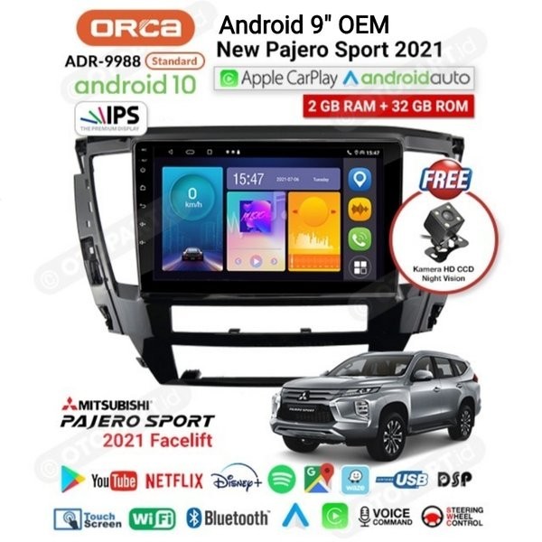 Jual HEAD UNIT ANDROID OEM PAJERO ALL NEW PAJERO ANDROID ORCA ADR-1088 ...