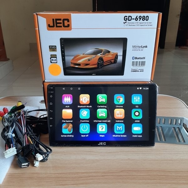 Jual HEAD UNIT HONDA JAZZ BRIO MOBILIO DOUBLE DIN JEC GD 6980 ...