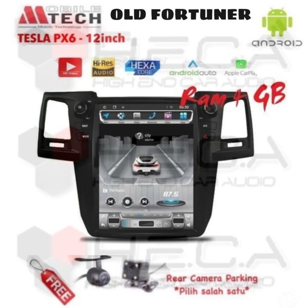 Jual MTECH TESLA PX6 OLD FORTUNER 12 INCH ANDROID HEAD UNIT OLD ...