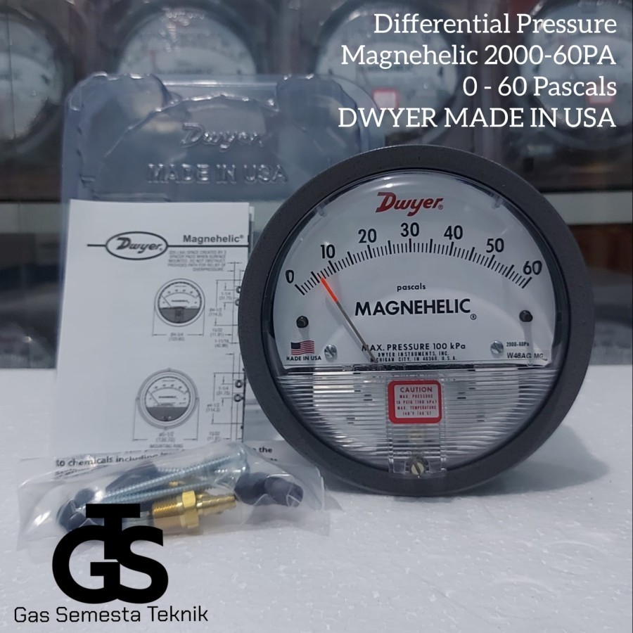 Jual DWYER MAGNEHELIC 2000-60PA | DIFFERENTIAL PRESSURE GAGES 0-60 PASCALS | Shopee Indonesia