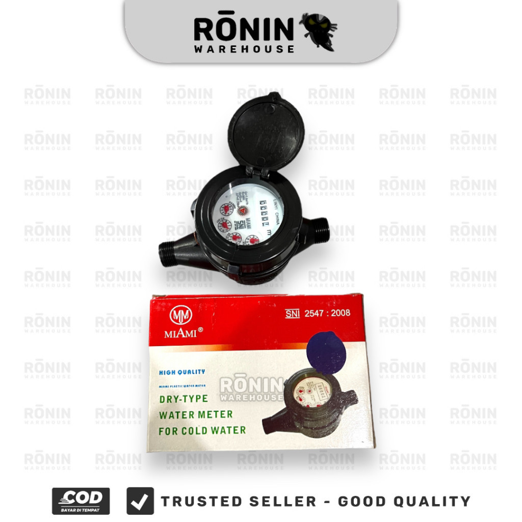 Jual MIAMI Meteran Air PVC Plastik SNI PDAM PAM Water Meter | Shopee ...