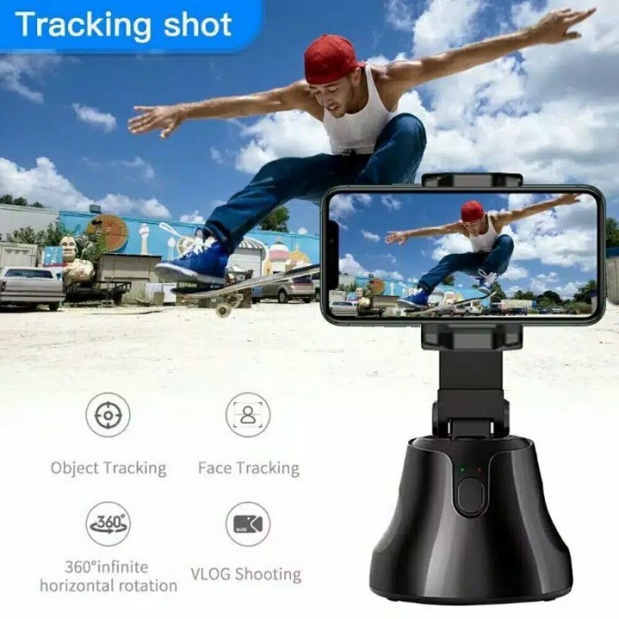 Jual Holder Otomatis Putar 360 / Tripot Handphone / Tripod Auto Rotate ...