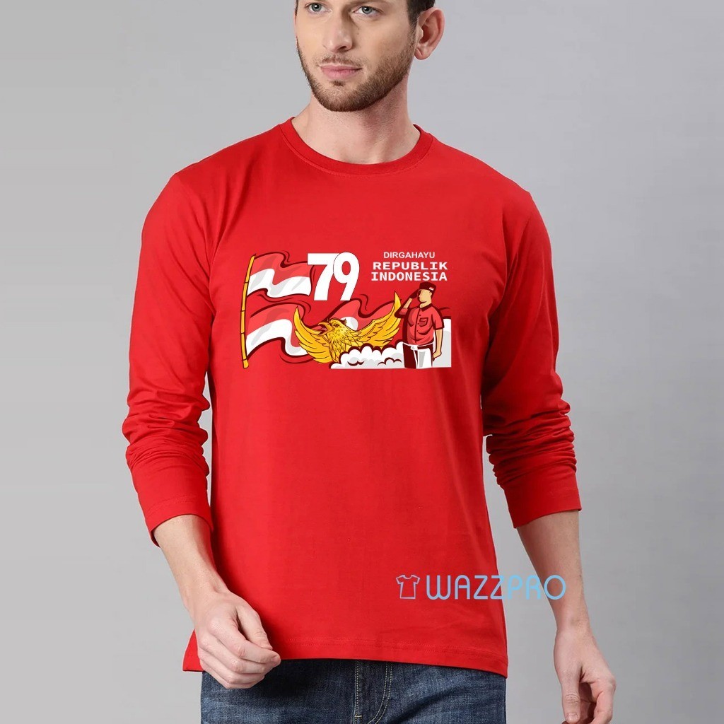 Jual FAJ KAOS HUT RI 79 TAHUN 2024 TERBARU KEMERDEKAAN 17 AGUSTUS DEWASA PANJANG XT3 | Shopee ...