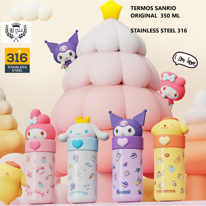 Jual Botol Minum Anak Termos Sanrio Original 350Ml Sus 316 Stainless Steel | Shopee Indonesia