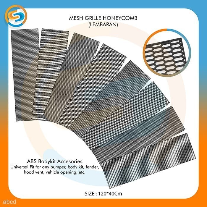 Jual HADIR!! CAR GRILL MESH HONEYCOMB - MESH GRILLE SHEET - GRILL BUMPER ABCD | Shopee Indonesia