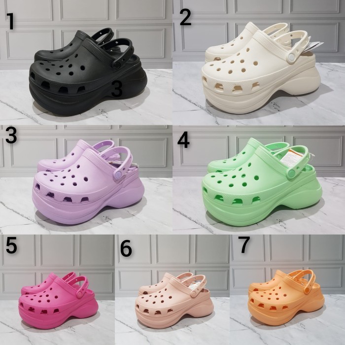 Jual Sandal Crocs Classic Bae Clog Wanita 7Cm | Shopee Indonesia