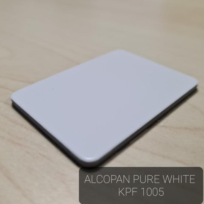 Jual ACP aluminium composite panel Alcopan Pure White PE 3mm | Shopee ...