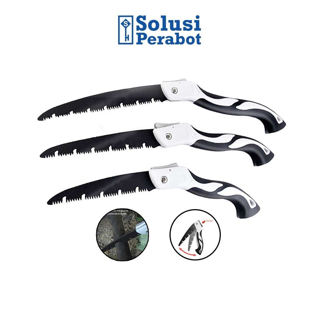 Jual Gergaji Kayu Lipat Portabel SP / Pisau Folding Wood Multifungsi Saw / Hand Tangan Dahan ...