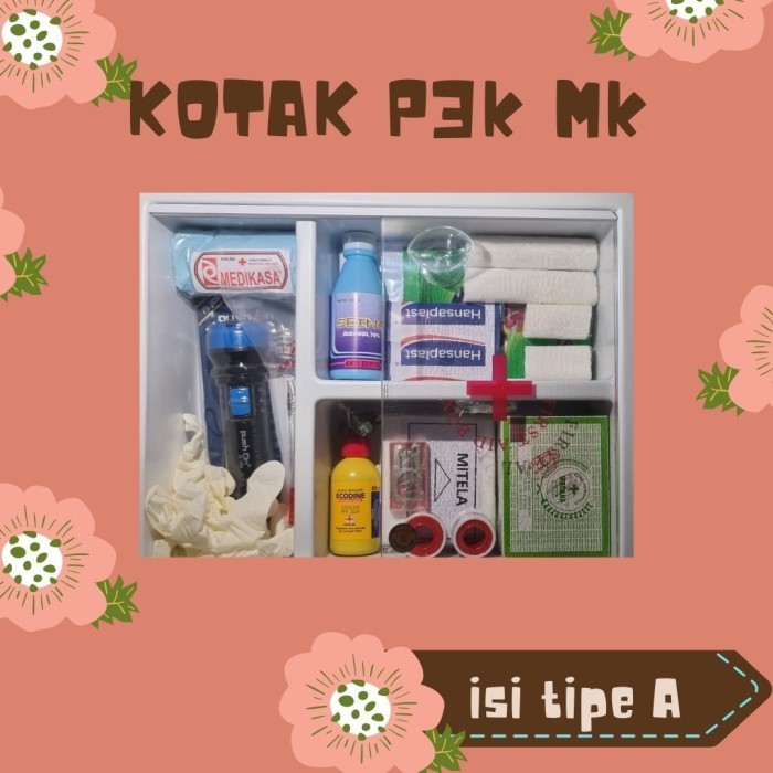 Jual Ready Kotak P3k dinding maspion MK11/first aid box+ isi tipe A ...
